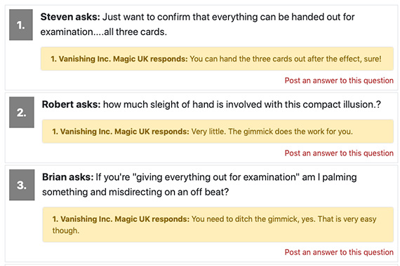 Got A Question? - magic blog
