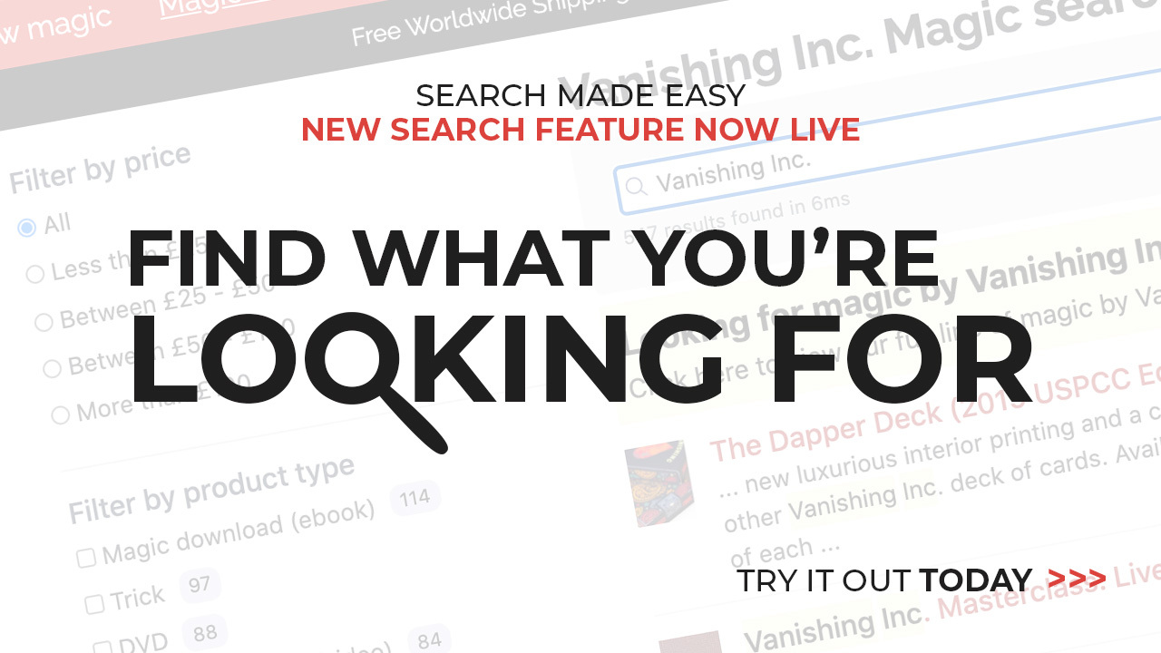 Find what you're looking for - magic blog